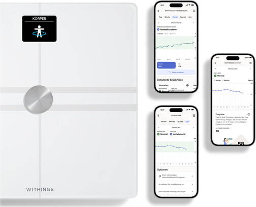 Withings Body Comp Körperanalyse Waage; WBS12-WHITE-ALL-INTER | DQ...