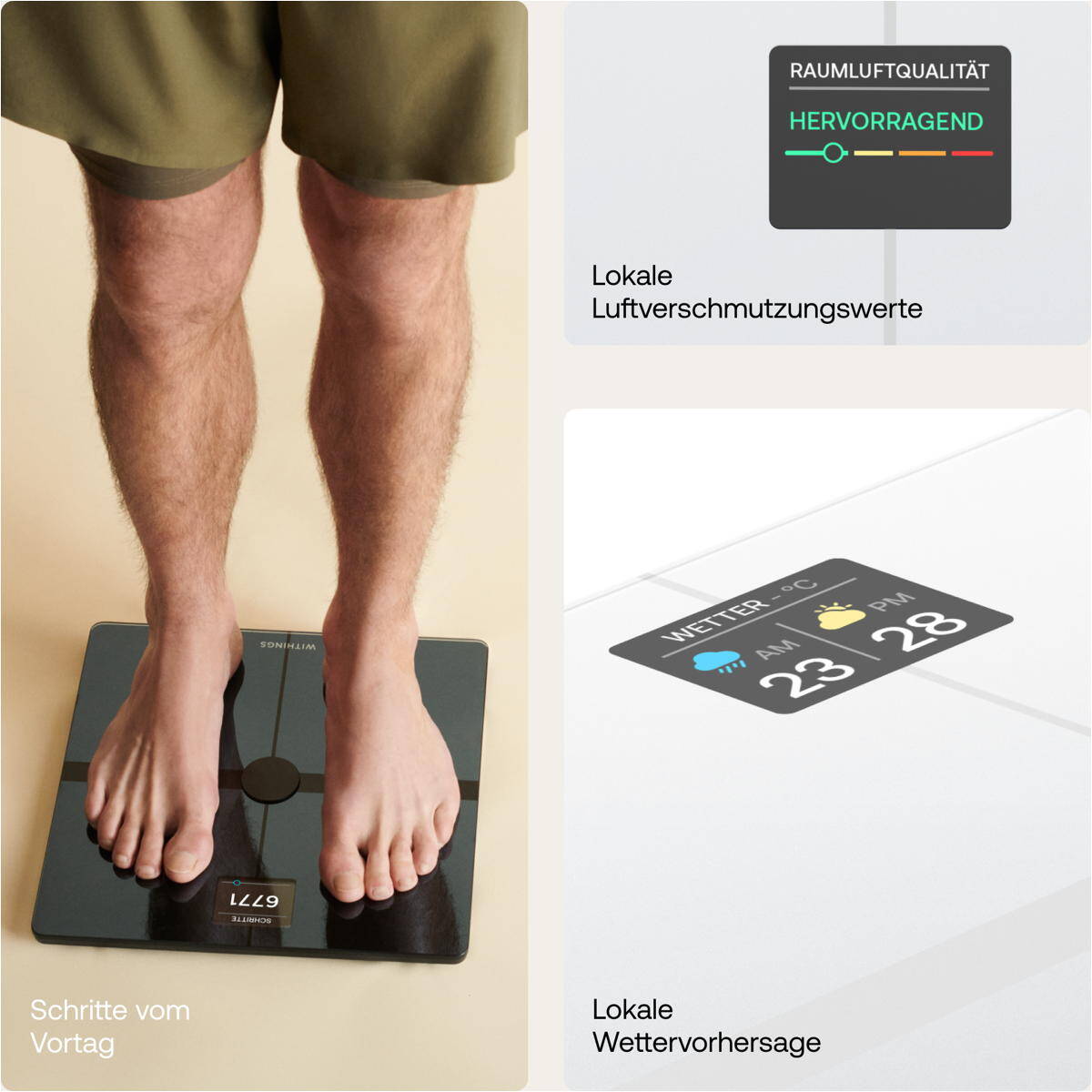 Withings Body Smart Körperanalyse Waage; WBS13-WHITE-ALL | DQ-Solu...