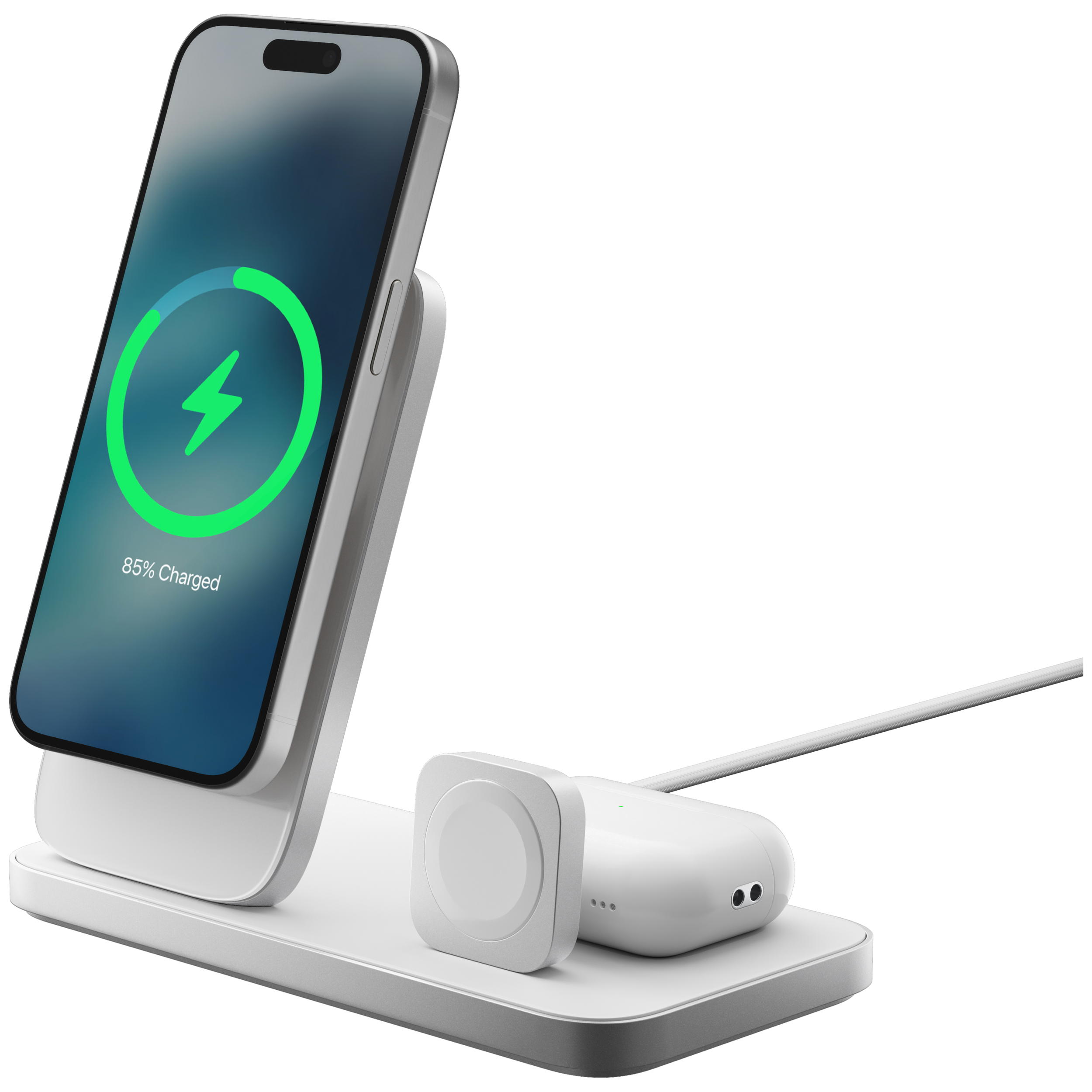 Nomad Stand One Max Ladestation (4 Gen.) 25 W Qi2 (25W), MagSafe, m...
