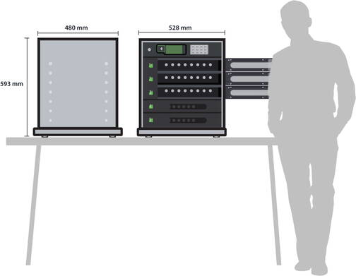 Lock n Charge FUYL Tower 5 Mk2 Schrank, für 5 iPad oder Tablets, N...