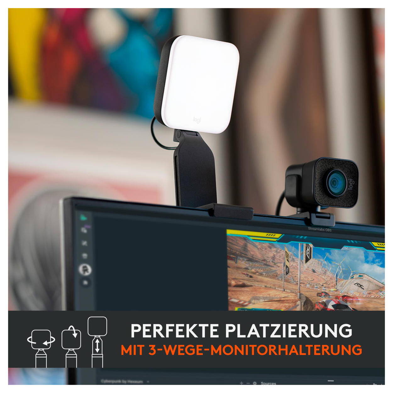 Logitech Litra Glow Premium Streaming Lampe; 946-000002 | DQ-Solutions